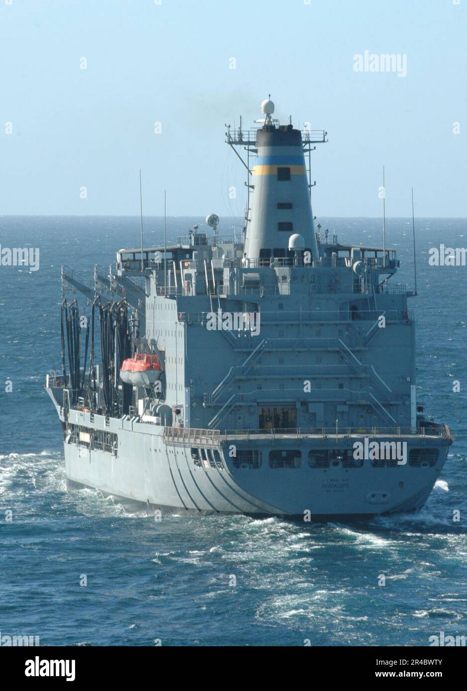 US Navy Military Sealift Command (MSC) underway replenishment oiler ...