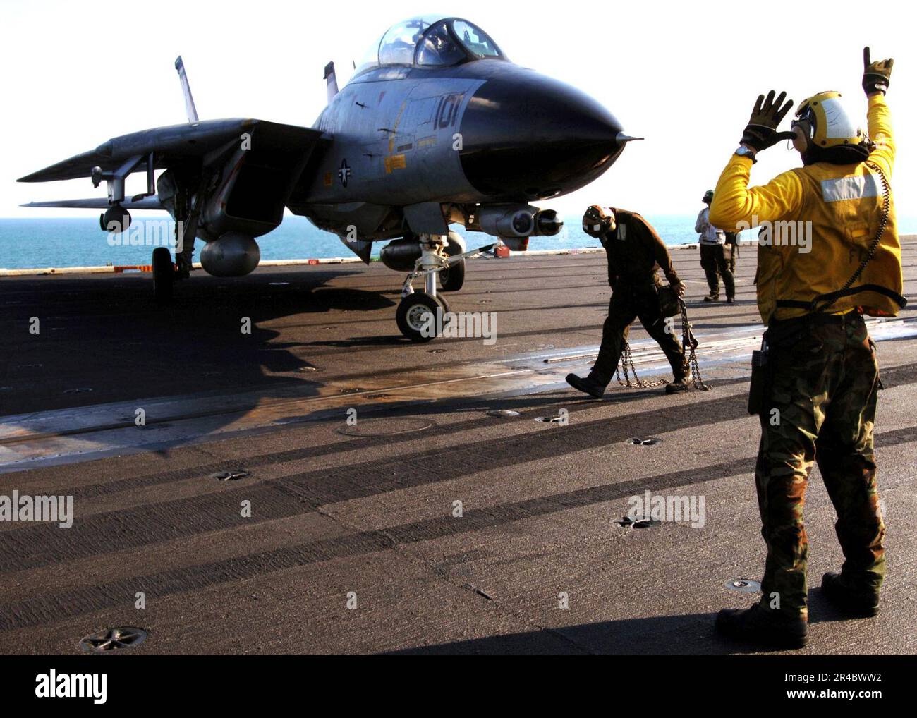 US Navy An F-14D Tomcat assigned to the Tomcatters of Fighter Squadron ...