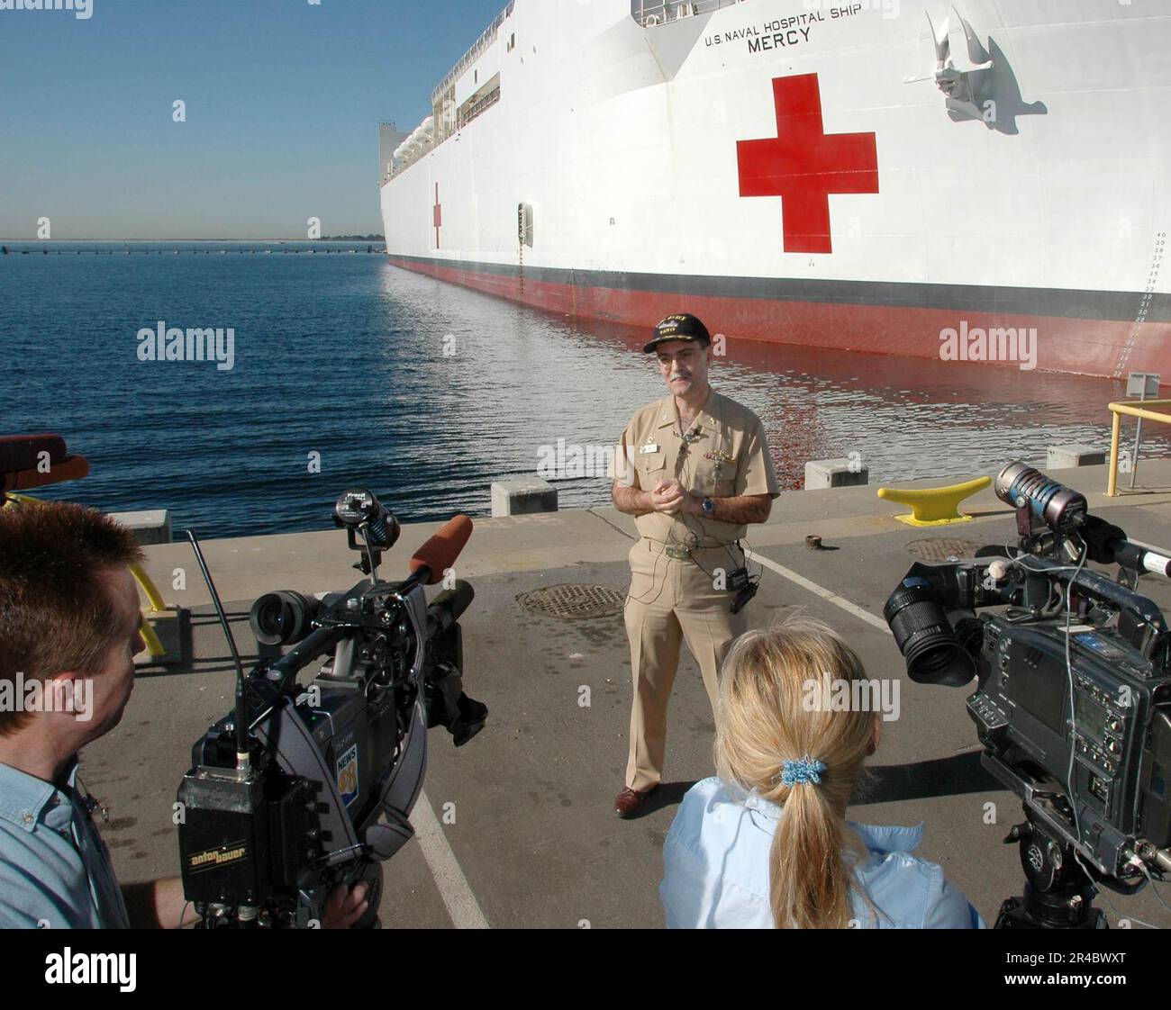 US Navy Commanding Officer, Medical Treatment Facility, aboard Military ...