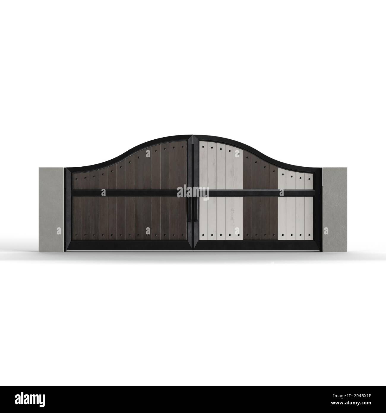 A 3D rendering of a gate isolated on a white background Stock Photo - Alamy