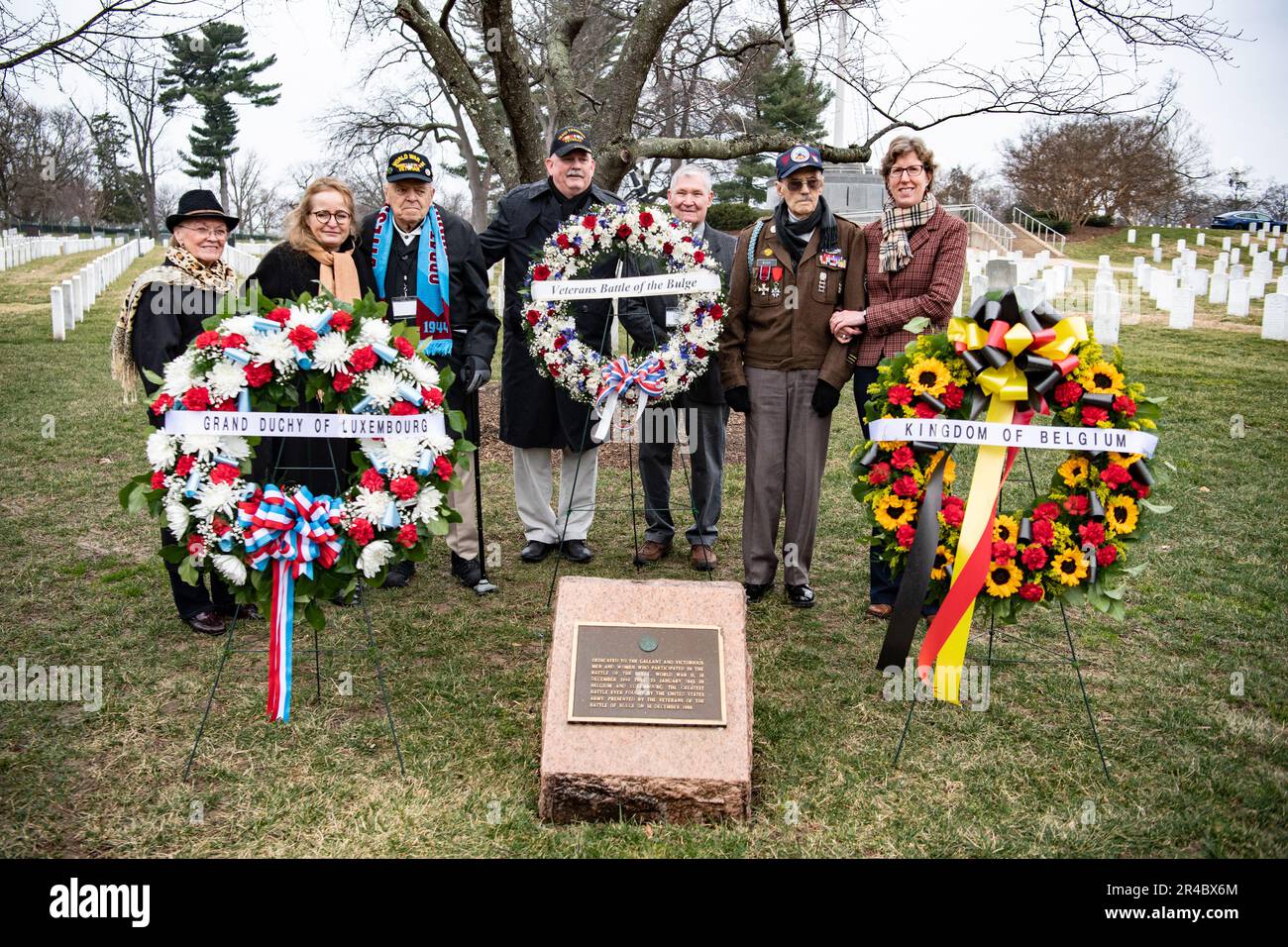 (From left to right) Mary Ann Smith, a Gold Star daughter; Luxembourg ...