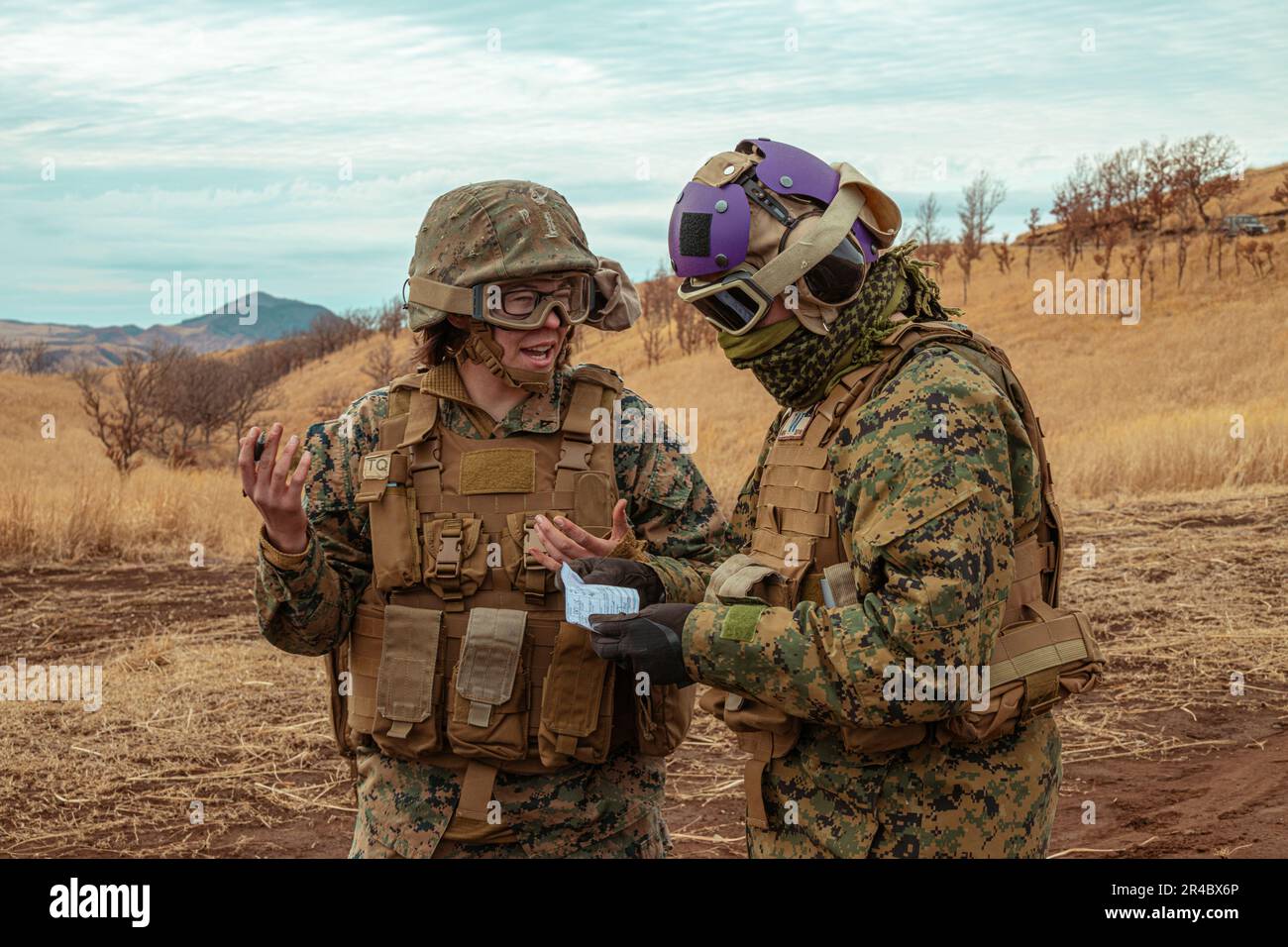 U.S. Marine Corps Lance Cpl. Sara Honigford, a bulk fuel specialist ...