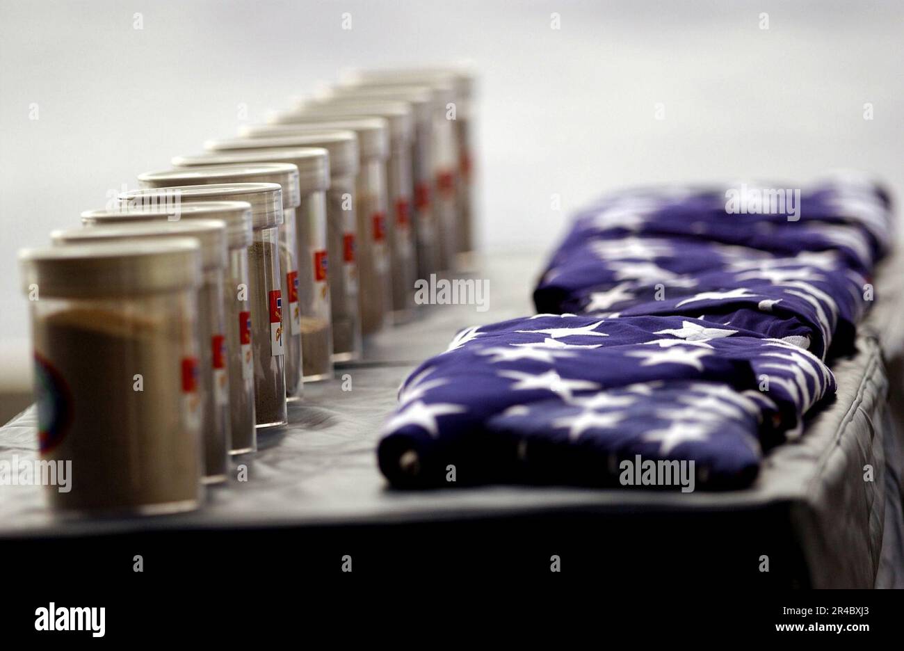 US Navy The ashes of twelve veterans and twelve ensigns lay in wait ...