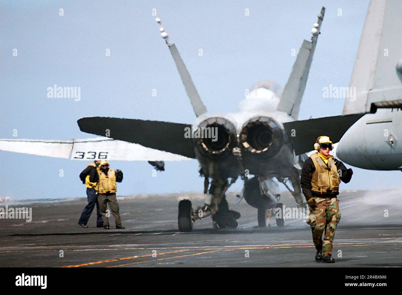 US Navy An F-A-18C Hornet assigned to the Rough Raiders of Strike ...