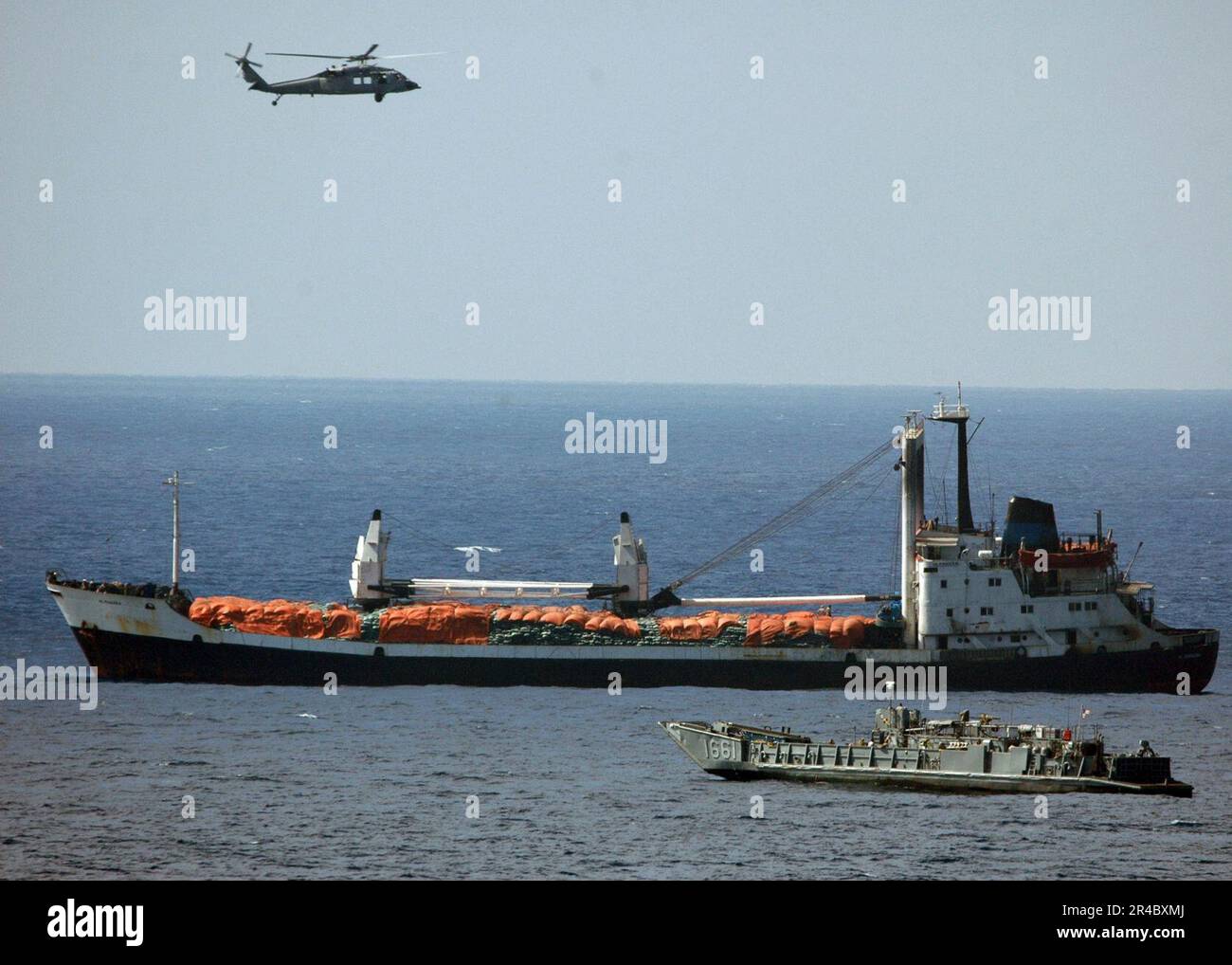 US Navy A Landing Craft Utility (LCU) 1661, assigned to Assault Craft ...