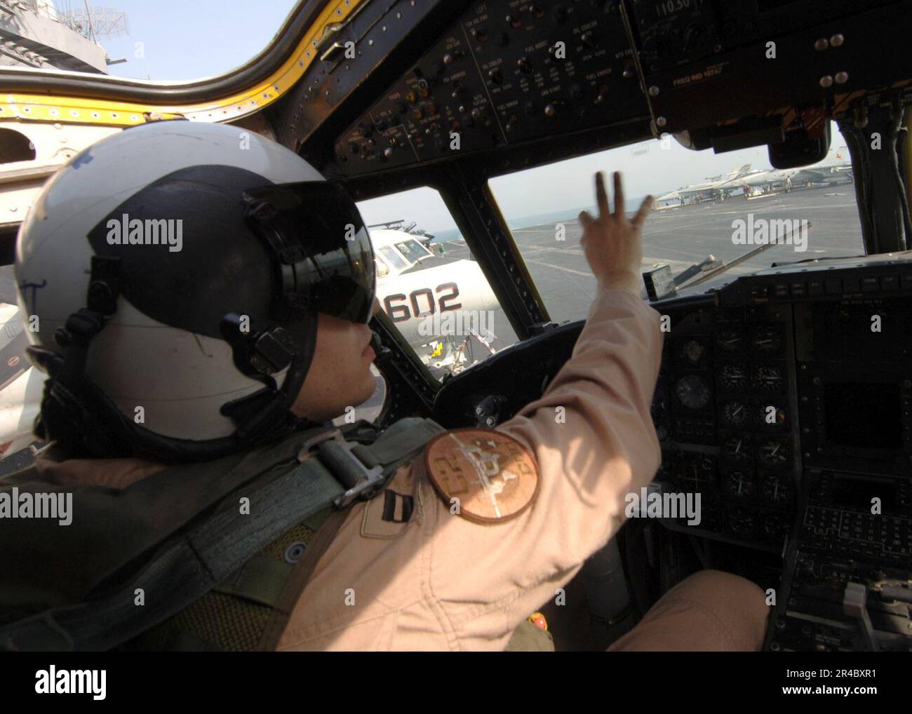 US Navy A pilot assigned to the Rawhides of Fleet Logistics Support ...