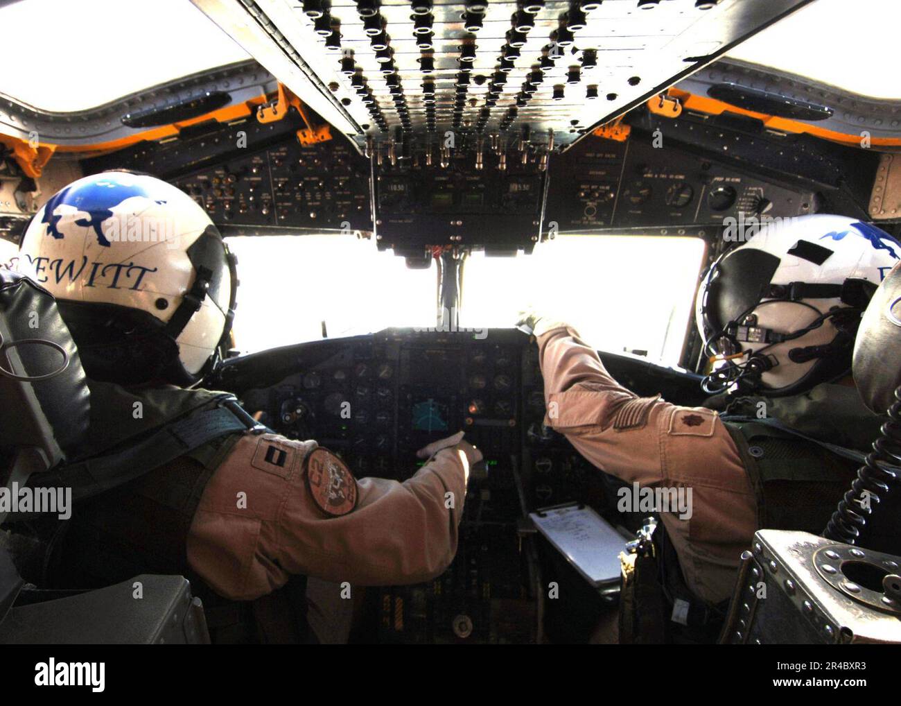 US Navy Pilots assigned to Fleet Logistics Support Squadron Four Zero ...