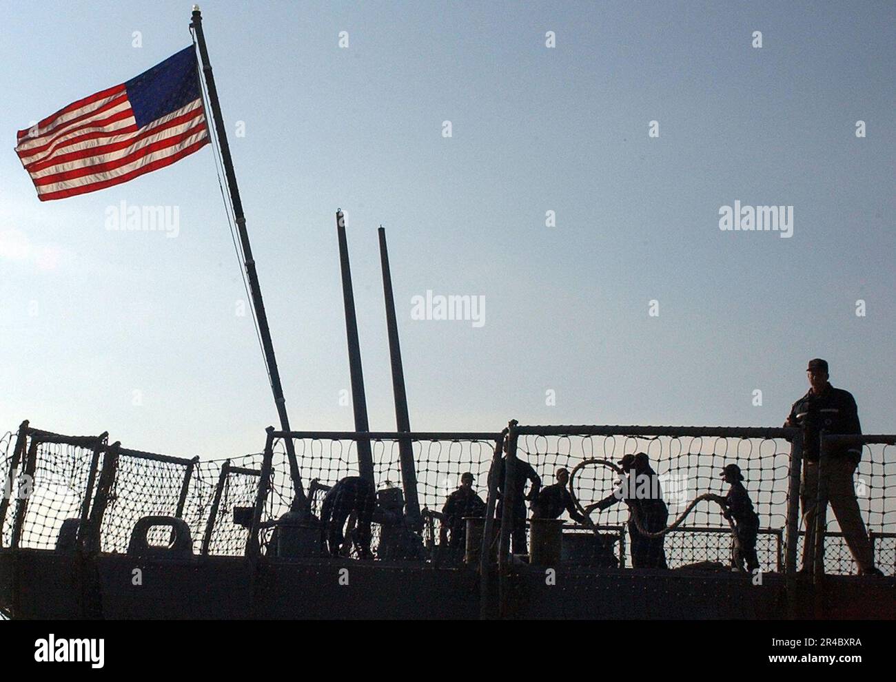 US Navy Sailors aboard the guided-missile destroyer USS Porter (DDG 78 ...
