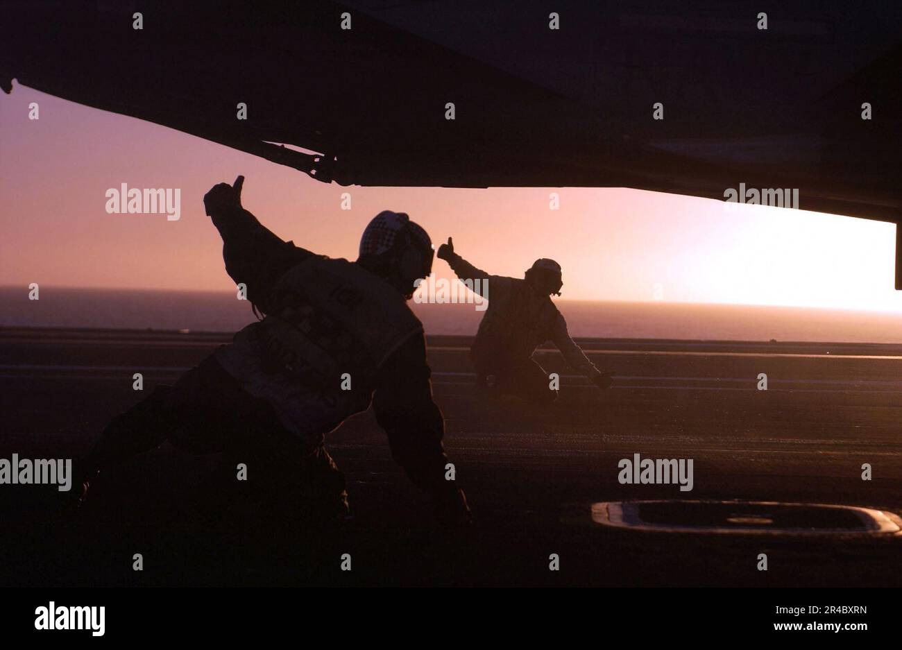 US Navy Line Captains assigned to the Rough Raiders of Strike Fighter ...
