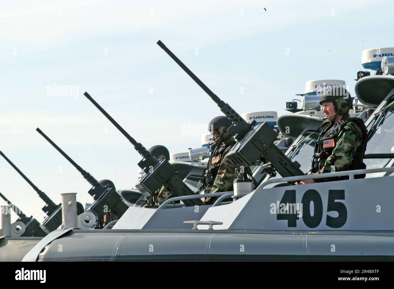 US Navy Members of the Naval Coastal Warfare Squadron Five Stock Photo ...