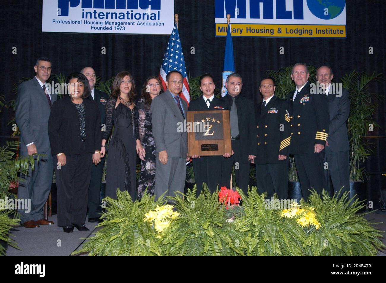 US Navy U.S. Naval Support Activity Naples accepts the Admiral Elmo R ...