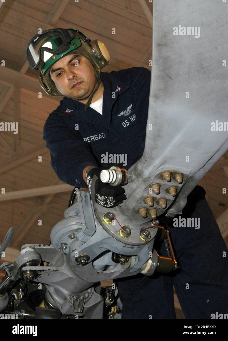 US Navy Aviation Structural Mechanic 2nd Class assigned to the Emerald ...