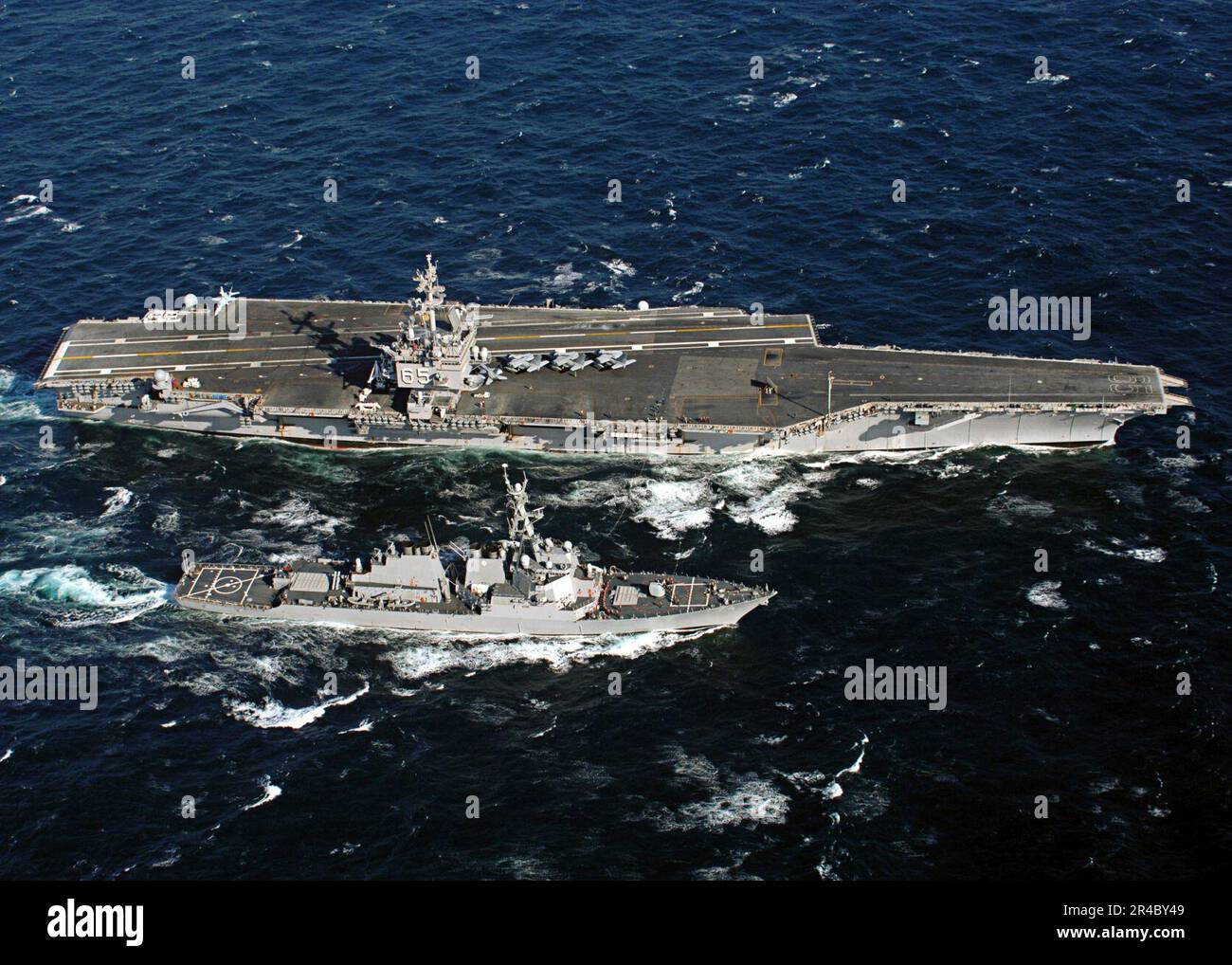 US Navy The nuclear-powered aircraft carrier USS Enterprise (CVN 65 ...