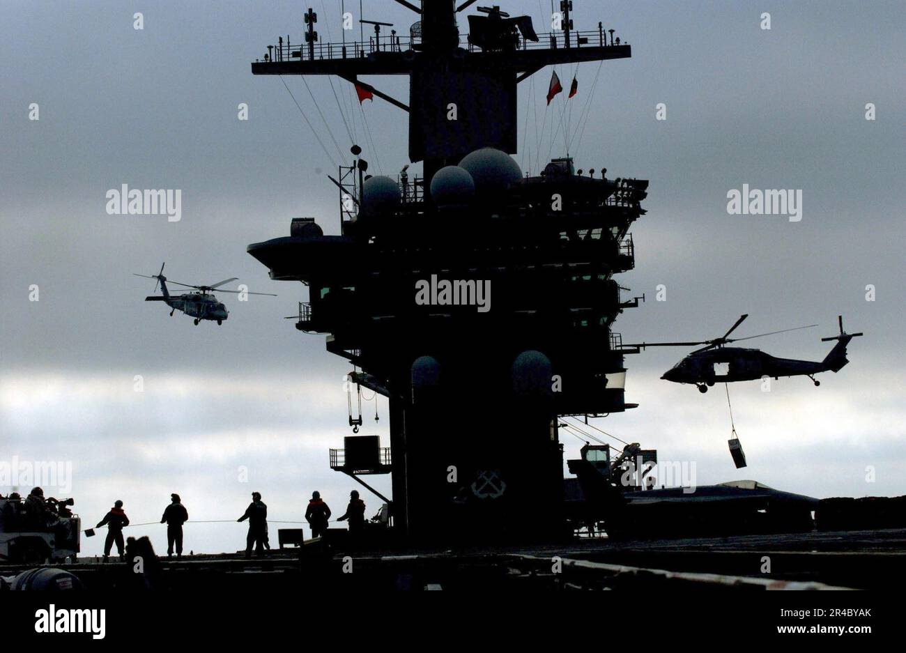 US Navy A MH-60S Seahawks helicopter assigned the Black Jacks of ...