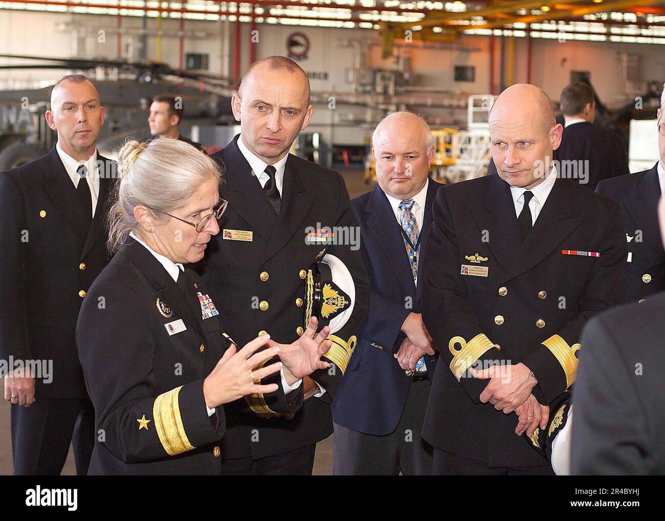 US Navy Commander, Mine Warfare Command Rear Adm. Deborah Loewer ...