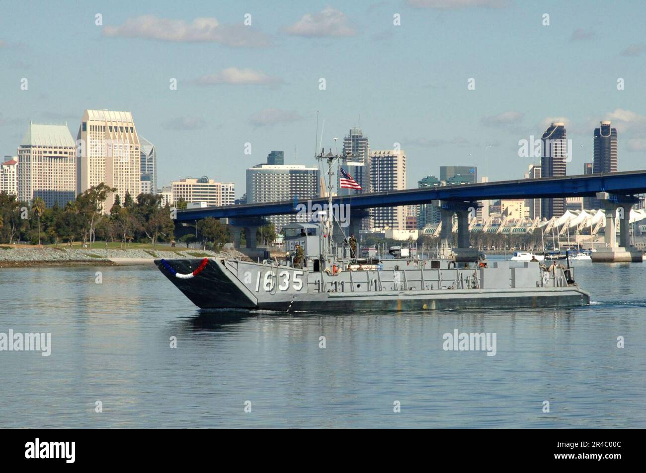 US Navy Landing Craft Utility One Six Three Five (LCU-1635) assigned to ...
