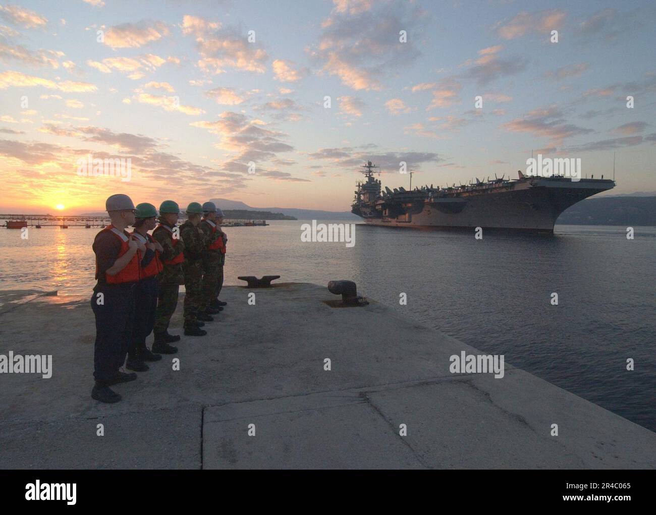 US Navy Sailors assigned to U.S. Naval Support Activity Souda Bay ...