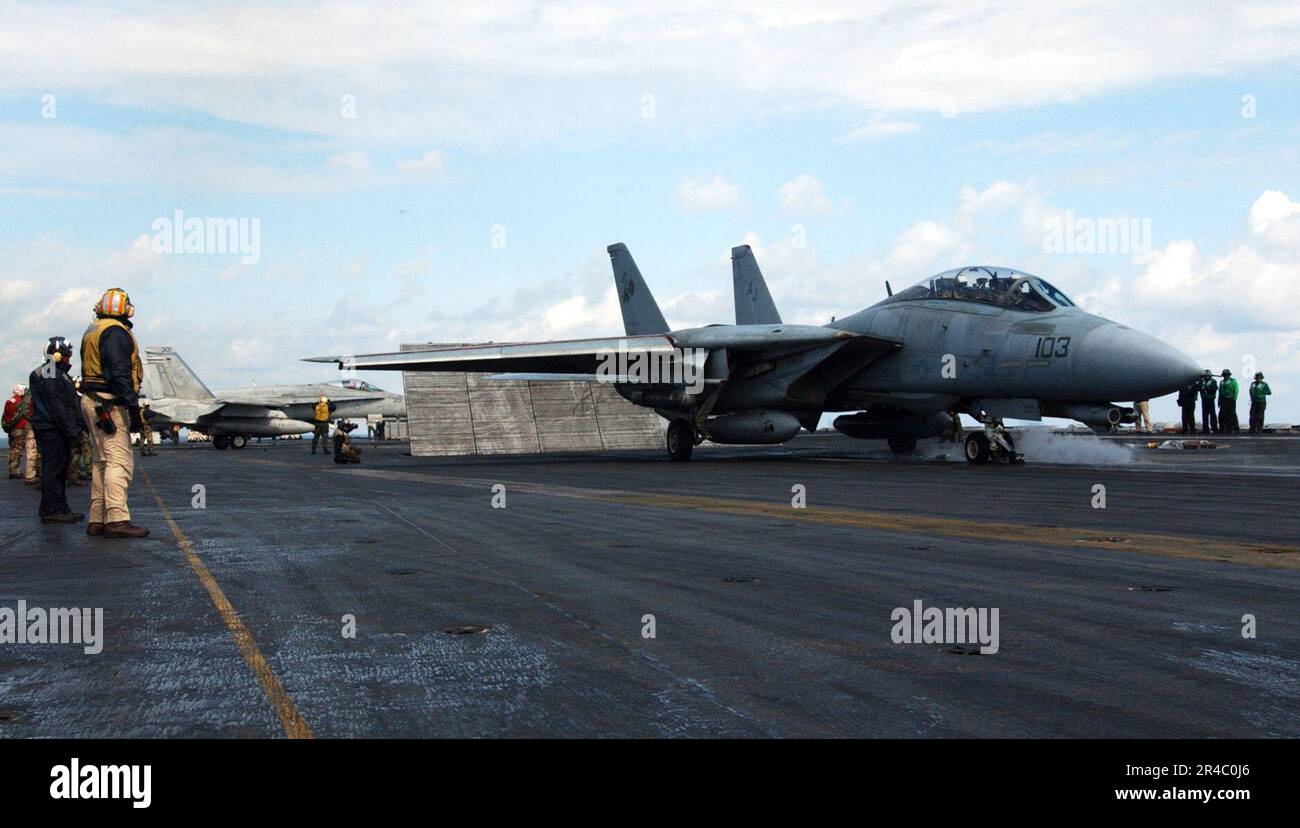 US Navy An F-14D Tomcat assigned to the Tomcatters of Fighter Squadron ...
