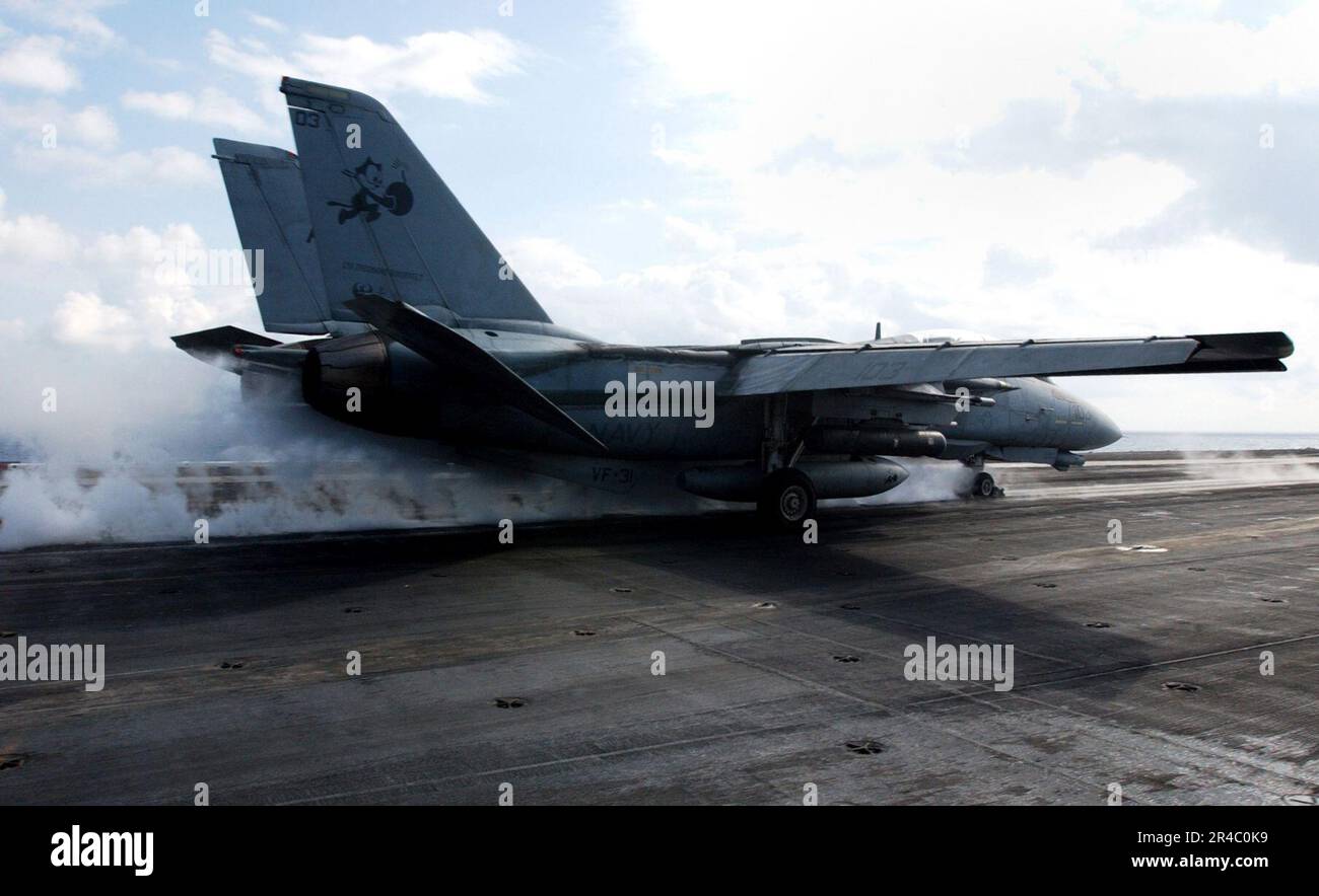 US Navy An F-14D Tomcat assigned to the Tomcatters of Fighter Squadron ...