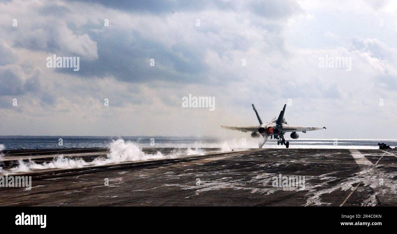US Navy An F-A-18C Hornet assigned to the Valions of Strike Fighter ...