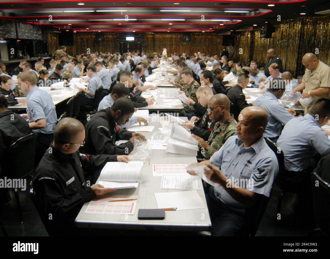 US Navy Sailors stationed on board Commander, Fleet Activities Yokosuka ...
