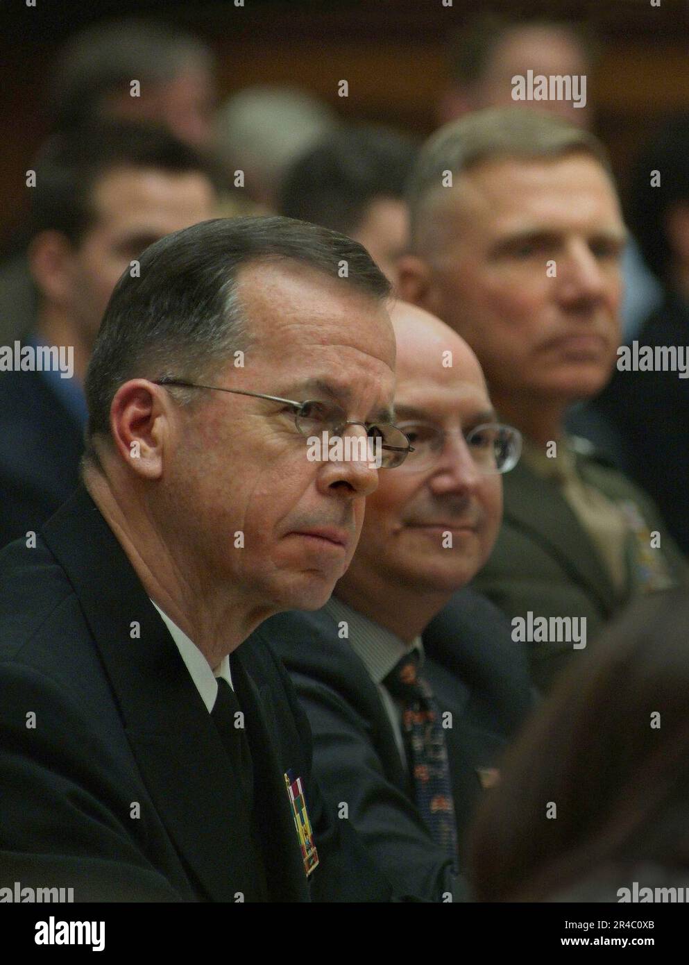 US Navy Chief of Naval Operations (CNO) Adm. Mike Mullen, Secretary of ...