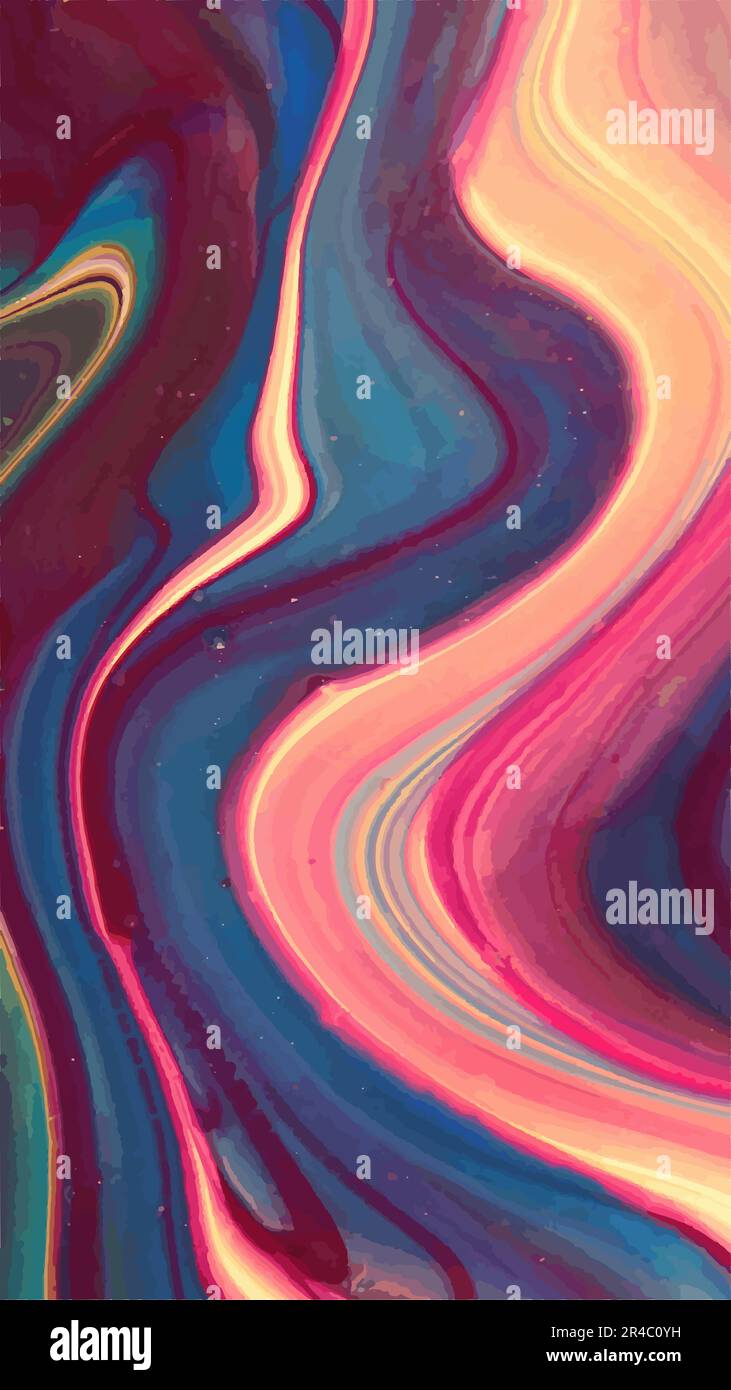 A Multi-Colored Masterpiece of Art. A vibrant painting full of creative ...