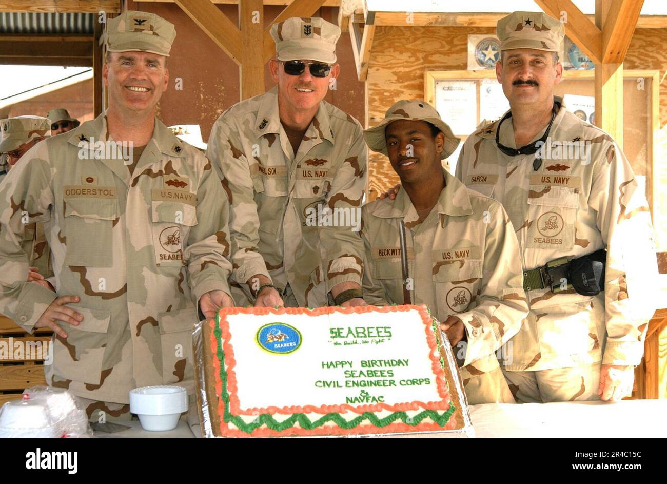 US Navy celebrate the Seabees' 64th birthday Stock Photo - Alamy