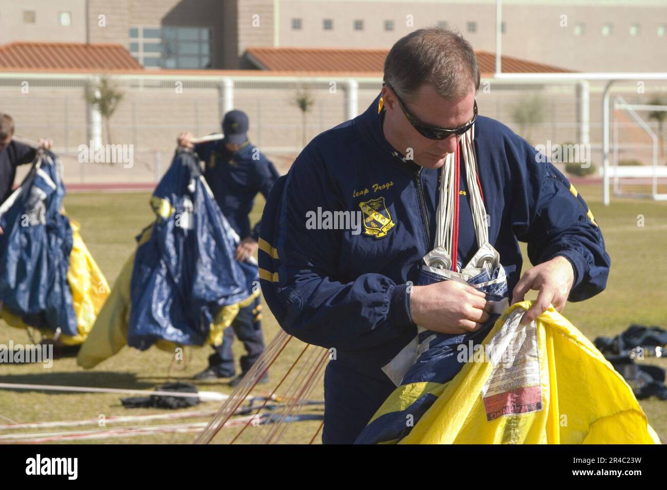 US Navy U.S. Navy Parachute Team Leap Frogs crew member, Chief ...