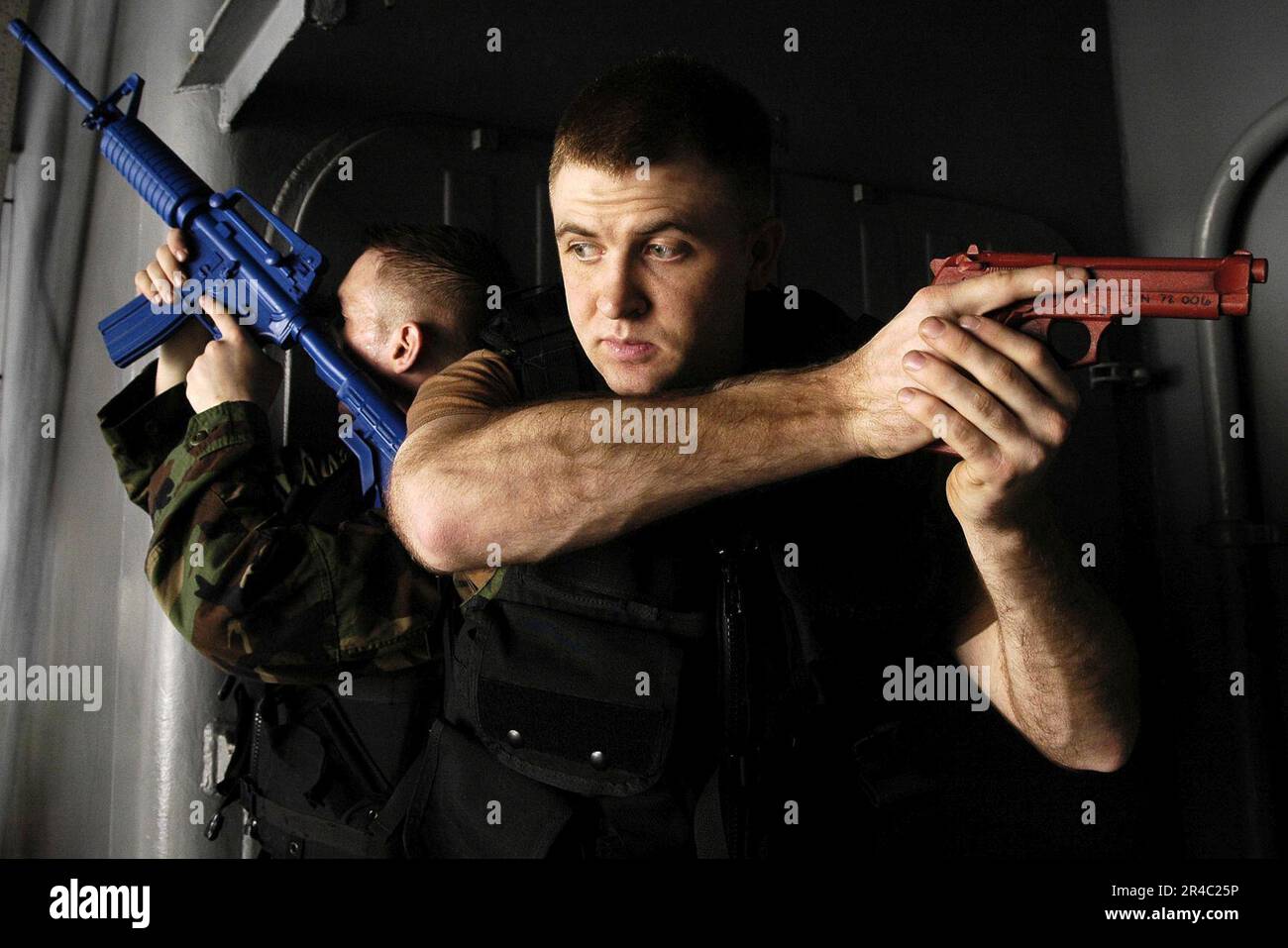 US Navy Gunners Mate 2nd Class and other Security Reaction Force (SRF ...