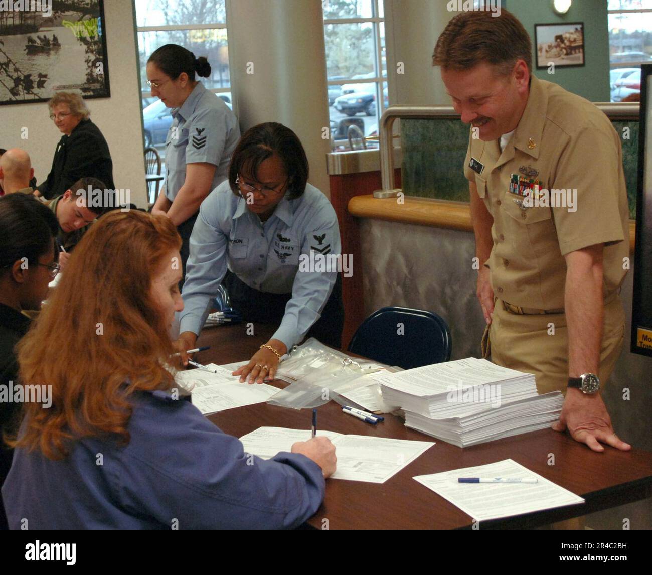 US Navy Senior Chief assigned to Expeditionary Warfare Training Group ...