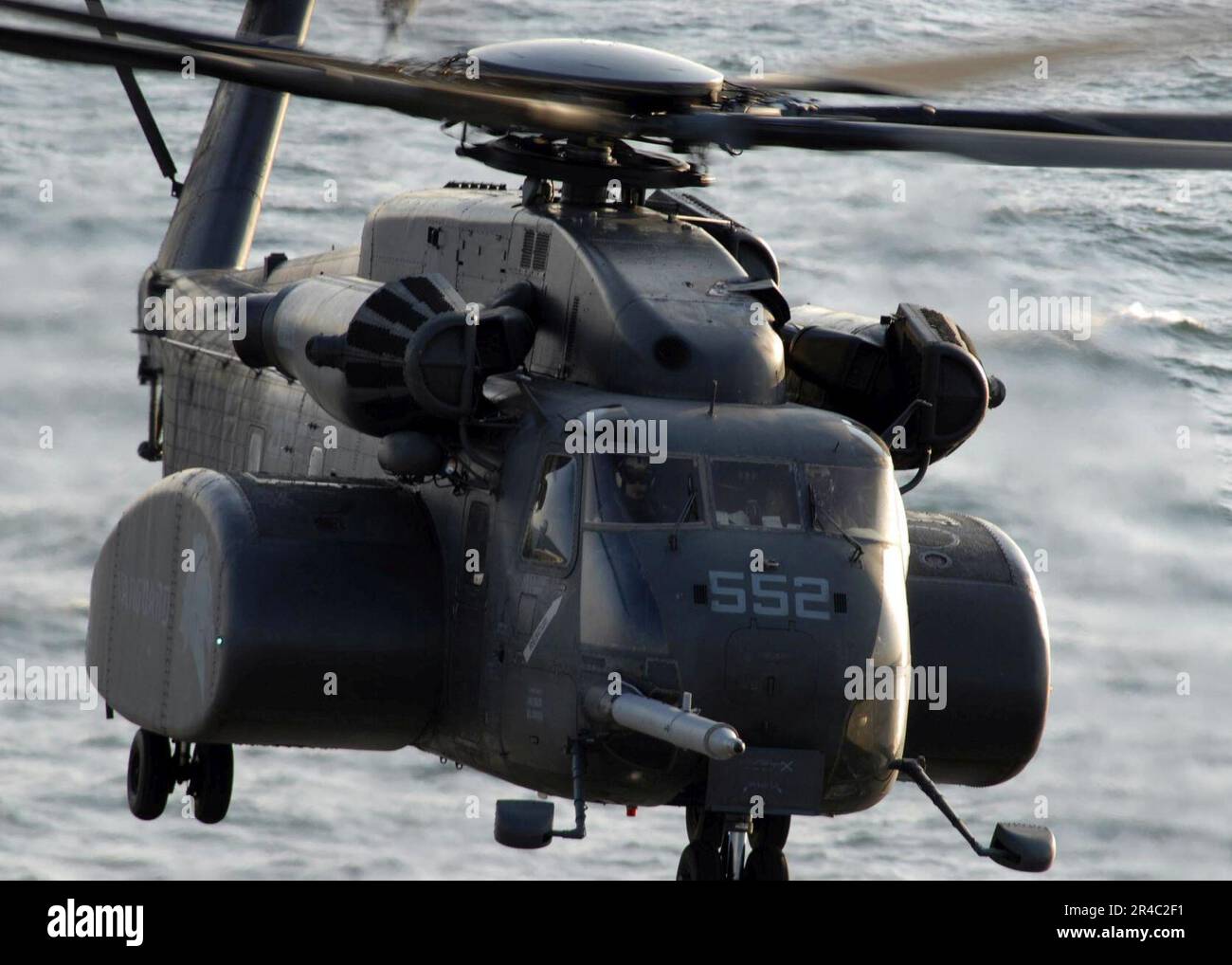 US Navy A MH-53E Sea Stallion assigned to Helicopter Mine Countermeasure Squadron One Four (HM ...