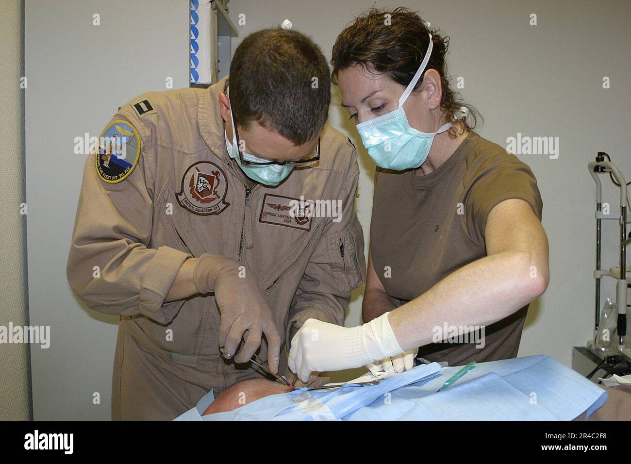 US Navy Lt. assigned to Patrol Squadron Four Seven (VP-47), and Maj ...