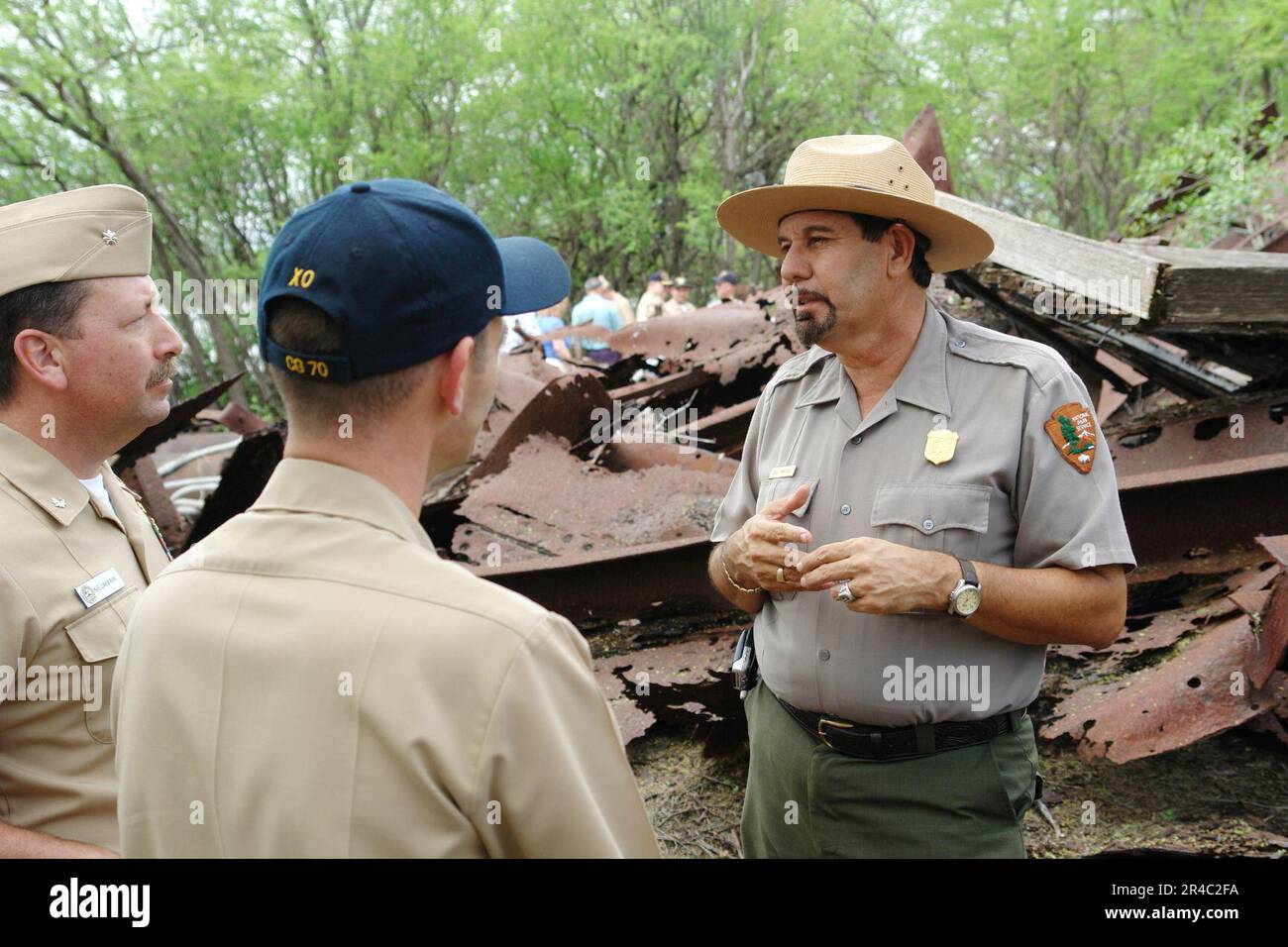 US Navy - National Park Service Ranger addresses a group of Sailors ...