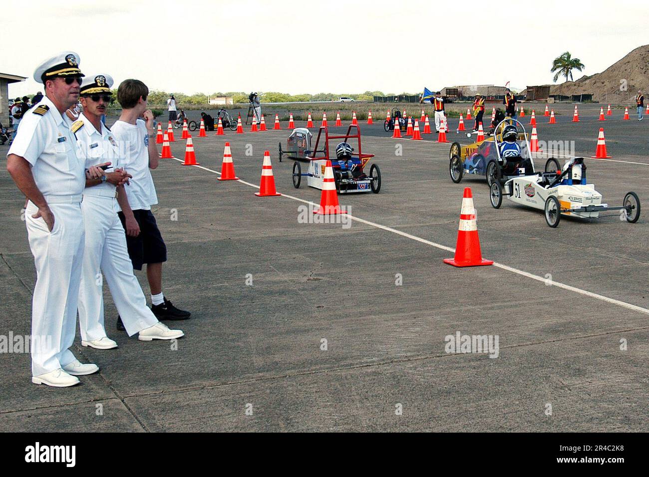 US Navy Commander, Naval Station Pearl Harbor, Hawaii, Capt. left, and ...