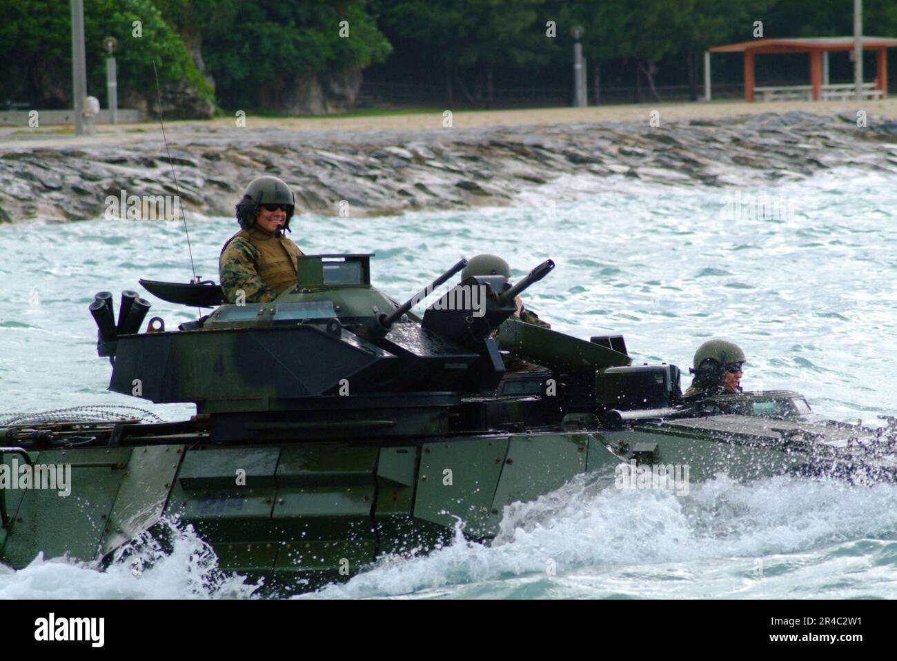 US Navy An Amphibious Assault Vehicle (AAV) assigned to the 31st Marine ...