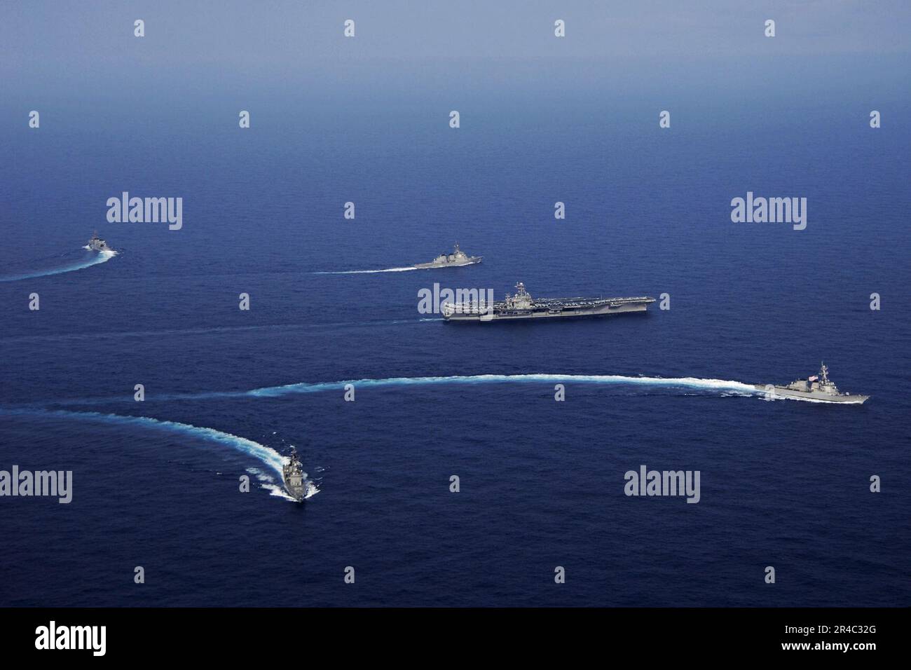 US Navy Japanese Maritime Self-Defense Force (JMSDF) sail in formation ...