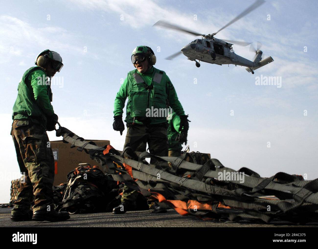 US Navy An MH-60S Seahawk helicopter assigned to the Island Knights of ...