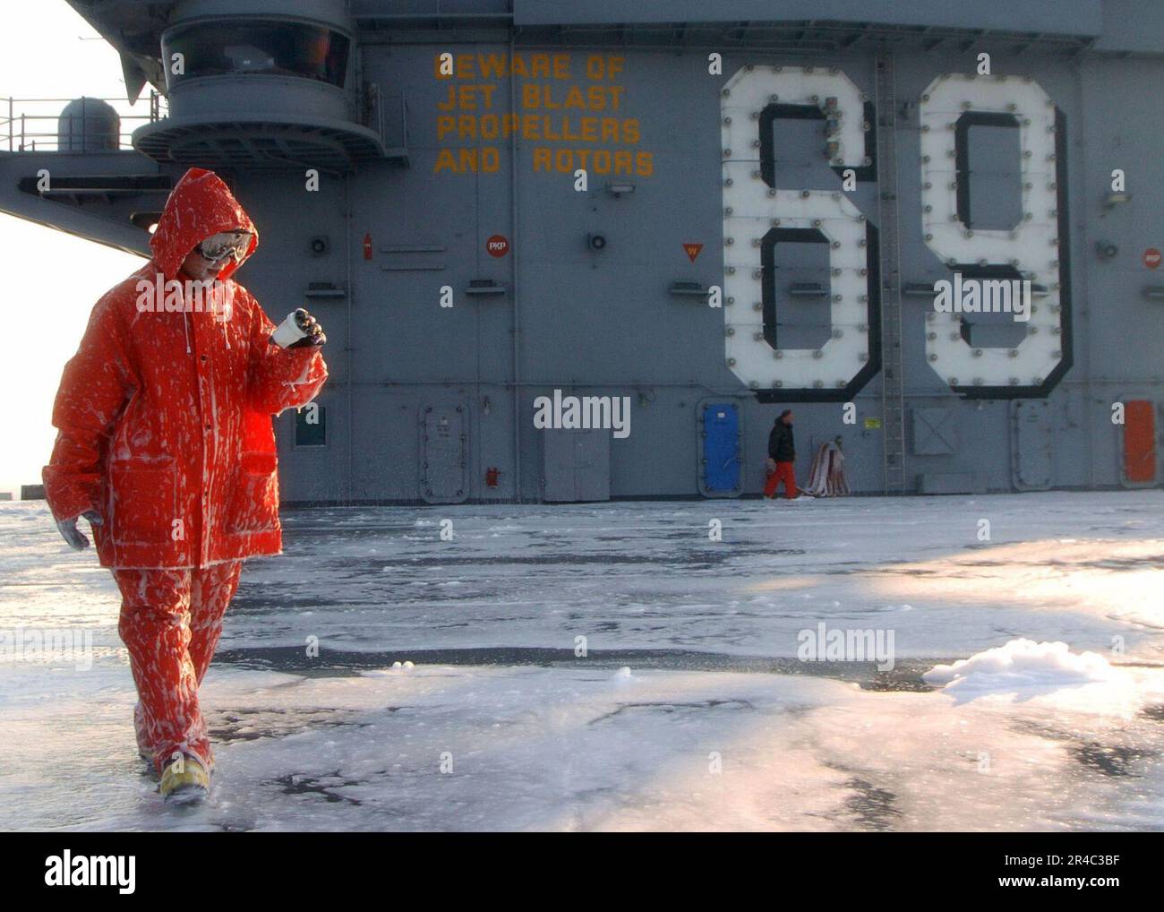 US Navy Damage Controlman 3rd Class aboard the Nimitz-class aircraft ...