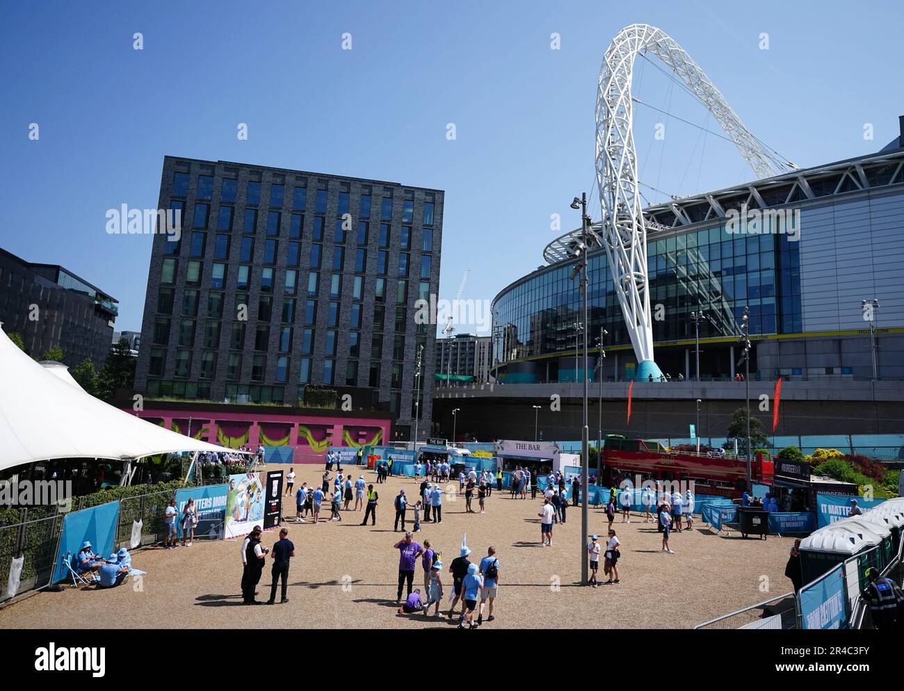 Coventry City fans arrive for the Sky Bet Championship play-off final ...