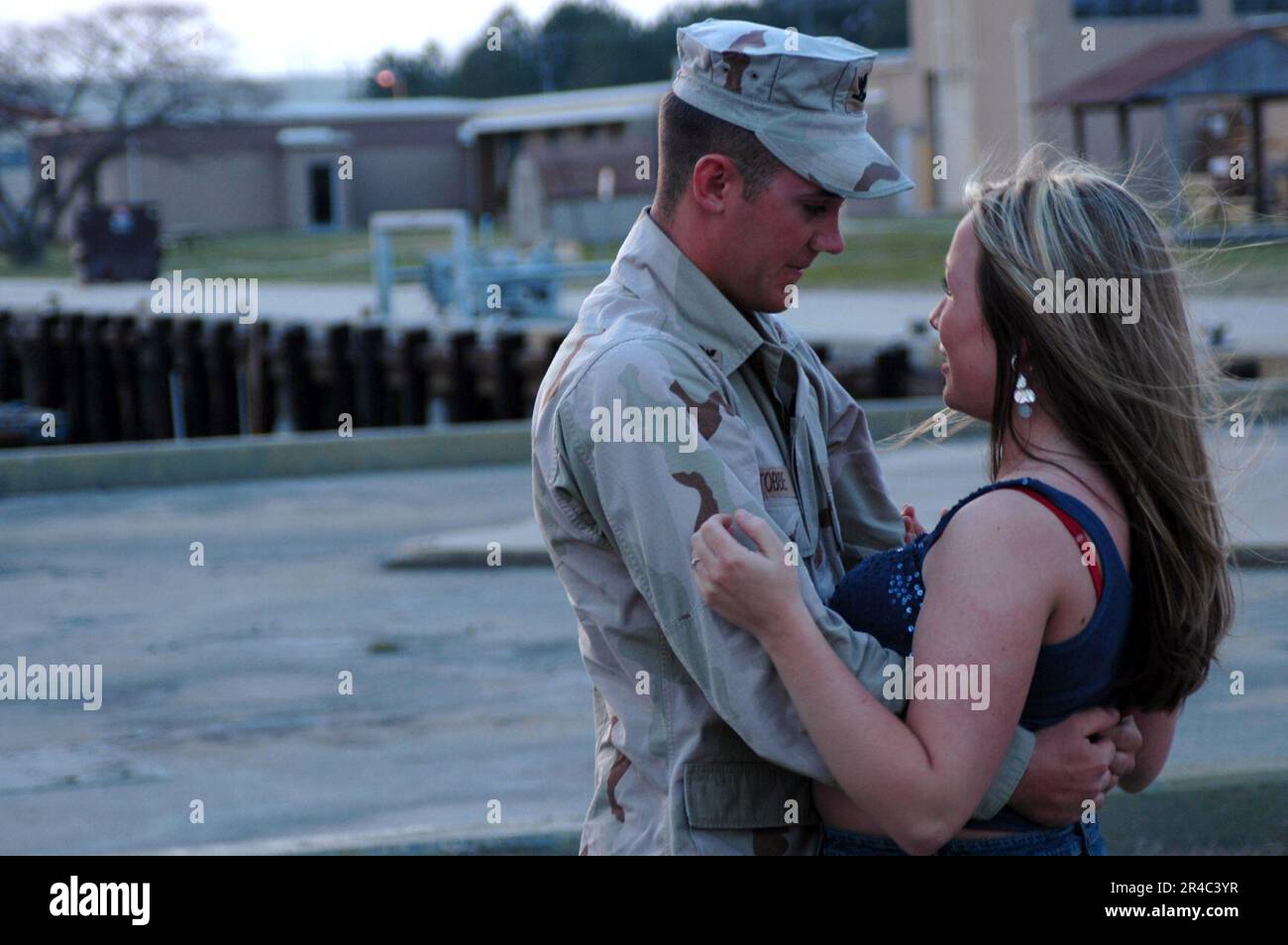 US Navy Equipment Operator assigned to Amphibious Construction ...