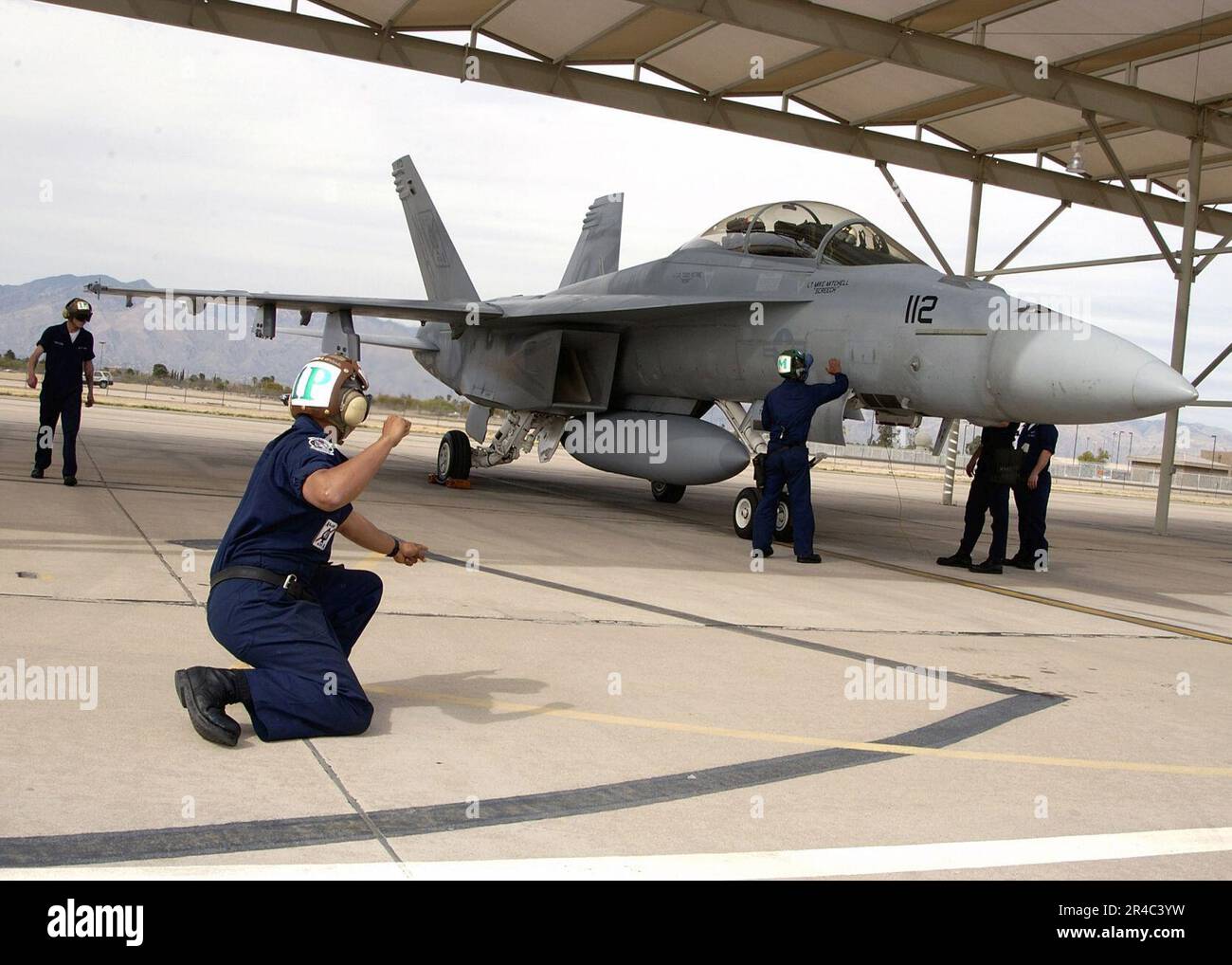 US Navy Crew members assigned to the Black Aces of Strike Fighter ...