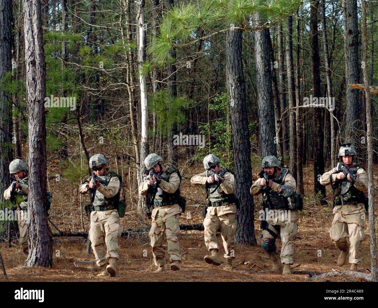 US Navy Sailors conduct patrol and troop leading operations during the ...