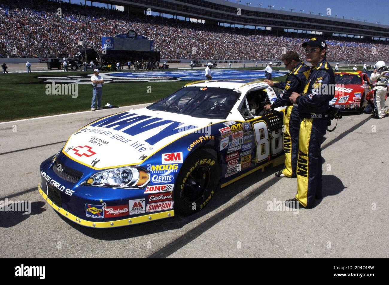US Navy Mark McFarland, driver of the No. 88 Navy ''Accelerate Your ...