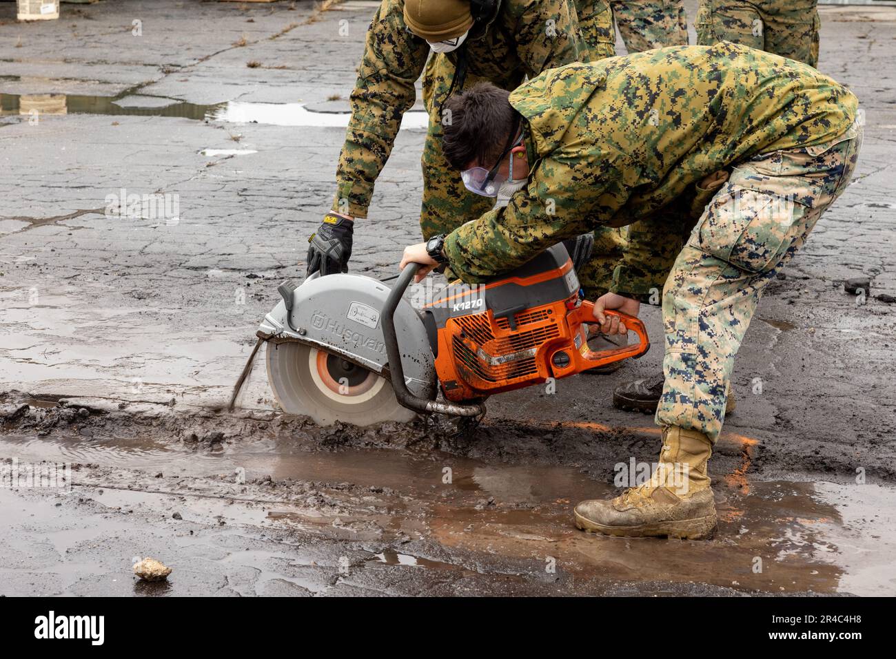 U.S. Marine Corps Lance Cpl. Dorian Leblanc, a combat engineer with ...