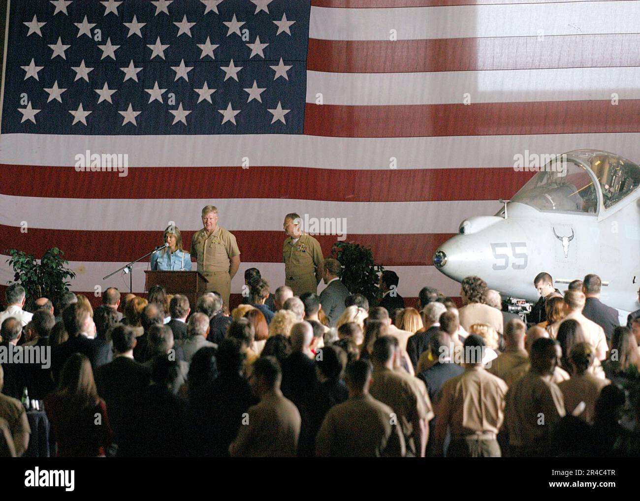 US Navy Commander, U.S. 6th Fleet, Vice Adm. John Stufflebeem ...