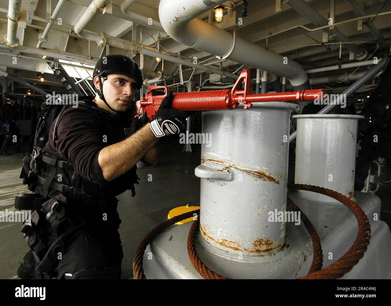 US Navy Information Systems Technician Third Class assigned to the ...