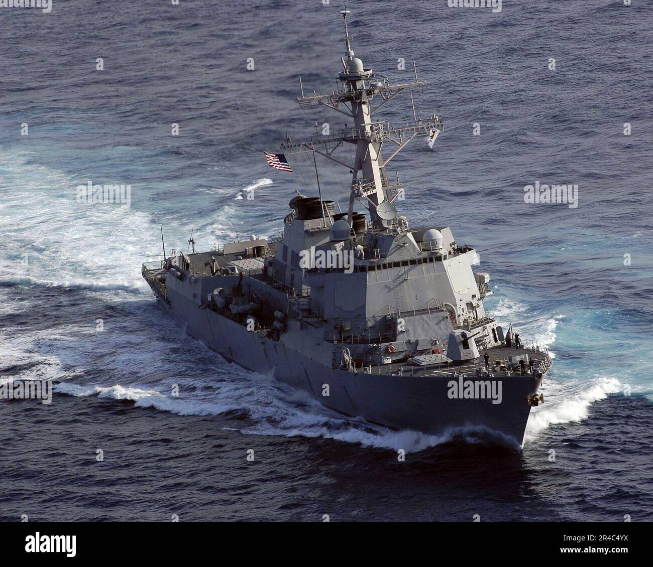 US Navy The guided missile destroyer USS Shoup (DDG 86) performs a pass ...