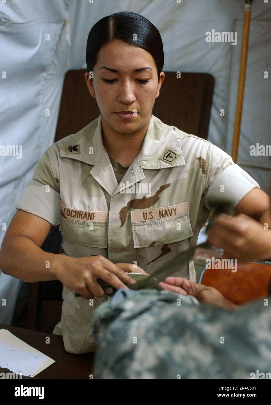 US Navy Hospital Corpsman Kimberly Cochrane of Leesville, La ...