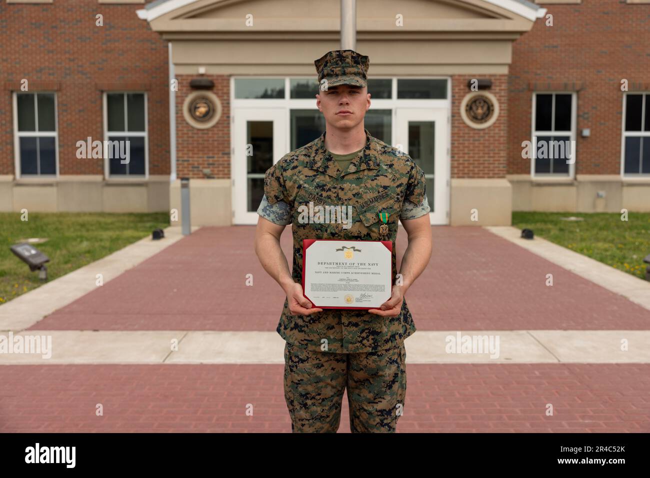U.S. Marine Corps Corporal John Darby, a flight equipment technician ...